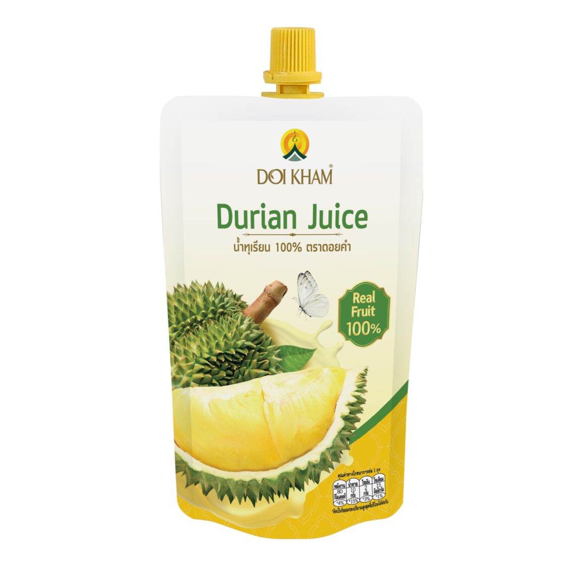 น้ำทุเรียน 100% (100% Durian Juice) - บริษัท ดอยคำผลิตภัณฑ์อาหาร จำกัด